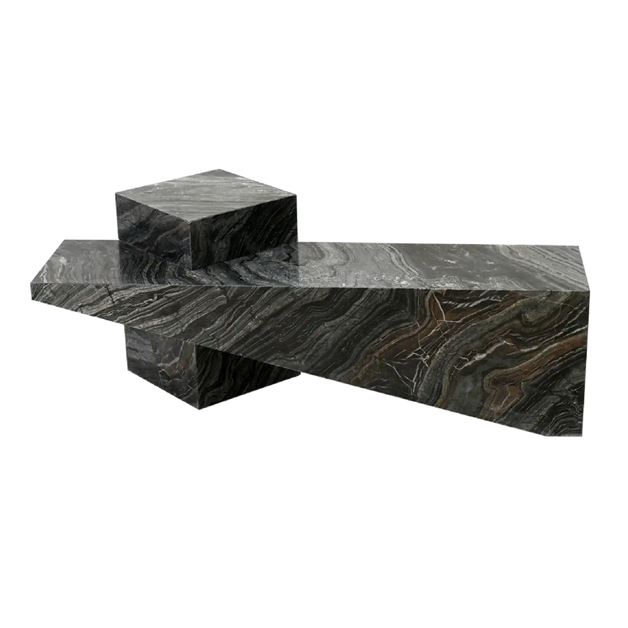 Black Marble Bench | Marble Outdoor Bench | Marble Benches | Marbeya Charm