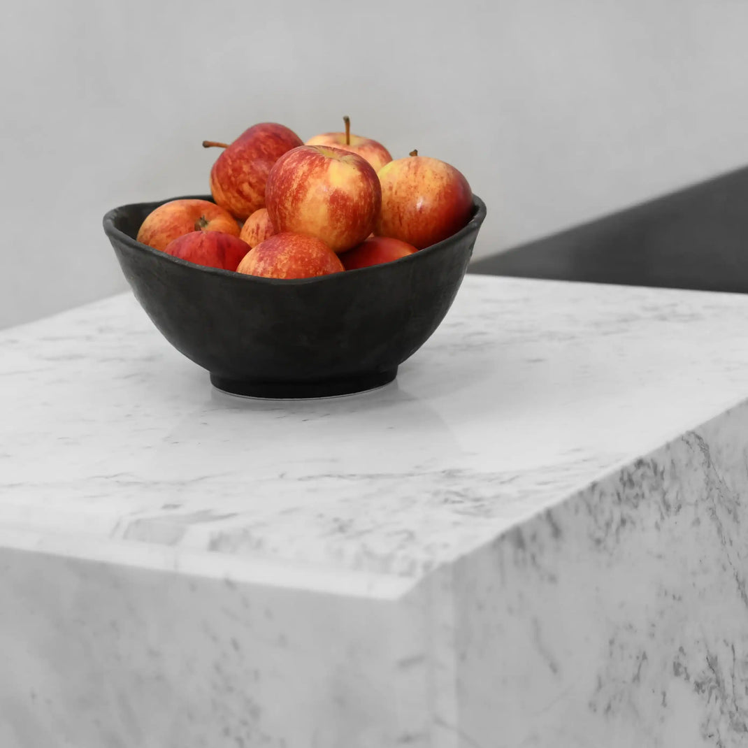 Black Marble Bench | Marble Outdoor Bench | Marble Benches | Marbeya Charm