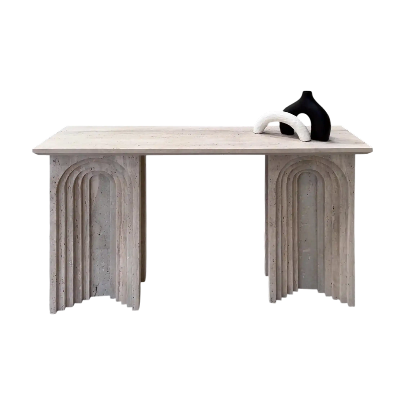 Office Console Table | White, Grey & Black Marble Options | Beige ...