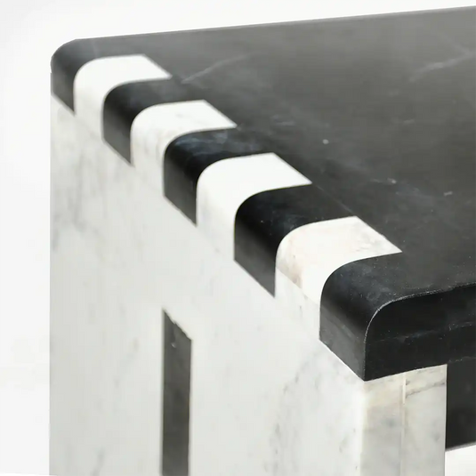 Black Marble Bench | Marble Outdoor Bench | Marble Benches | Marbeya Charm