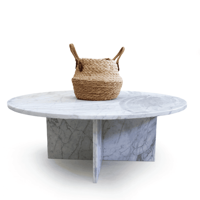 MIRA COFFEE TABLE| Luxurious Marble Round Table| Marbeya Charm