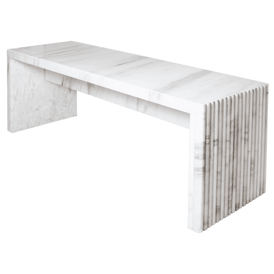 Black Marble Bench | Marble Outdoor Bench | Marble Benches | Marbeya Charm